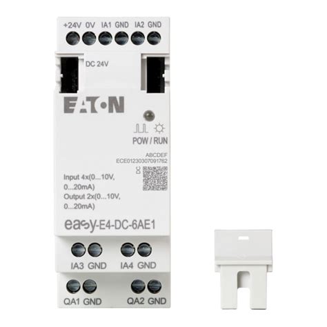197223 Easy E4 Dc 6ae1 Eaton Eaton Easye4 Series Logic Module 24 V