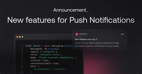 Push Notifications Just Got An Upgrade 🚀 Were Excited To Introduce Appwrite