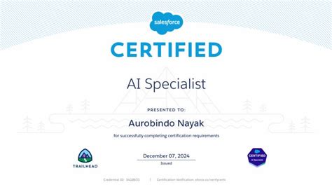 Aurobindo Nayak On Linkedin Salesforce Aispecialist Trailhead Aiinnovation