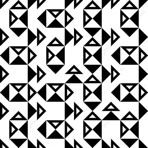 Geometric Triangle Seamless Pattern Vector Art Illustration Background