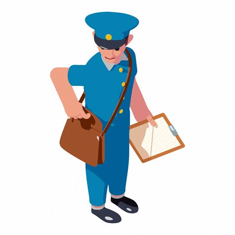 Postman Isometric Icon Download On Iconfinder