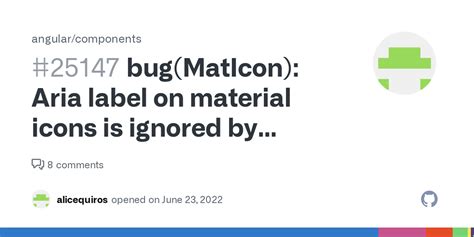 Bugmaticon Aria Label On Material Icons Is Ignored By Chromevox Screen Reader · Issue 25147