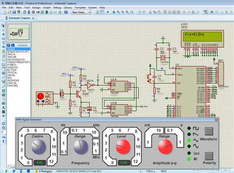 28、基于51单片机频率计 Lcd 1602显示系统设计（proteus仿真原理图pcb图程序开题报告参考论文）基于protues的51单片机和1602液晶仿真的背景 Csdn博客