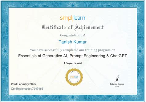 Tanish Kumar On Linkedin Excited To Share That Ive Successfully