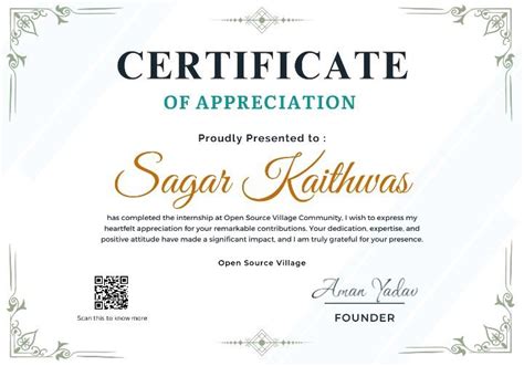 Sagar Kaithwas On Linkedin Internship Opensource Share Community