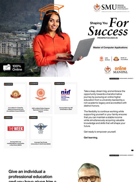 Smu Mca Domestic Brochure Pdf Educational Technology Computing