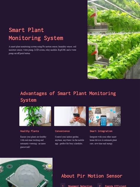 Iot Based Plant Monitoring System Pdf Equipment