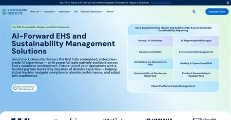 Benchmark Gensuite Review Accelerate Esg And Ehs Digital Transformation Nerdisa