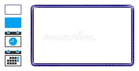 Linear Double Rounded Rectangle Frame Vector Mesh Stock Illustration Illustration Of Modeling