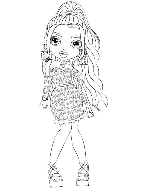 Rainbow High Coloring Pages Coloringlib