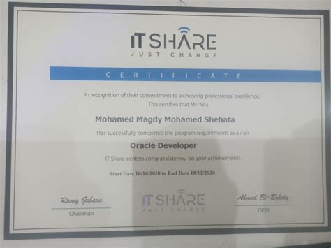 Mohamed Magdy On Linkedin Oracle