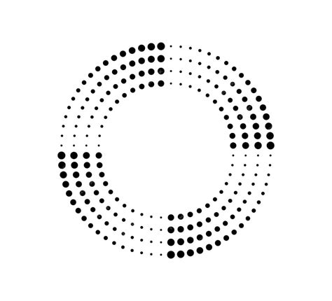 엠 블 럼 디자인 및 만화에 대 한 도트 원 속도 라인 추상 라운드 기하학적 모양 하프톤 그래픽 스트라이프 질감 원형 모션 라인 벡터 일러스트 레이 션 흰색 배경에 고립