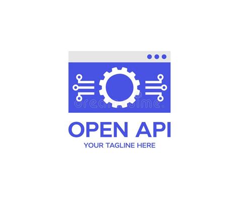 Api Application Programming Interface Software Development Tool Logo Design Stock Vector