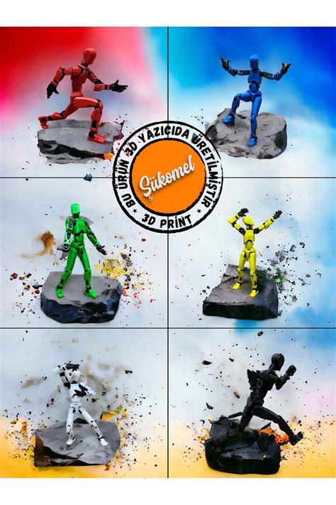 Main Collectibles Knk13 Aksiyon Figürü T13 Robot Dummy 13 Eklemleri Hareketli Oyuncak 1 ADET