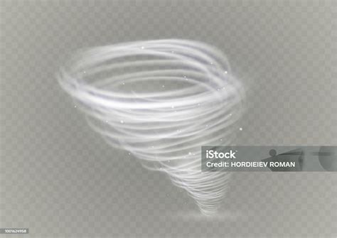 빛나는 토네이도 회전 바람입니다 아름 다운 바람 효과입니다 투명 한 배경에 고립 벡터 일러스트 레이 션 사이클론에 대한 스톡 벡터 아트 및 기타 이미지 Istock