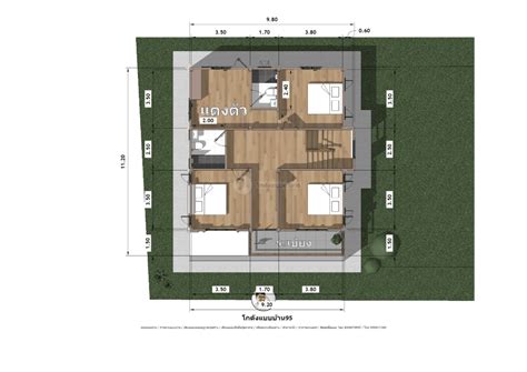 แบบบ้านปั้นหยา2ชั้น P 1631 รับออกแบบบ้าน หลังคาทรงปั้นหยา