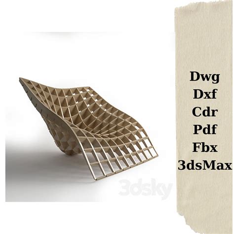 Parametric Chair Parametric Design Wood Furniture Cnc Machine Cutting Machine Files Dxf Files