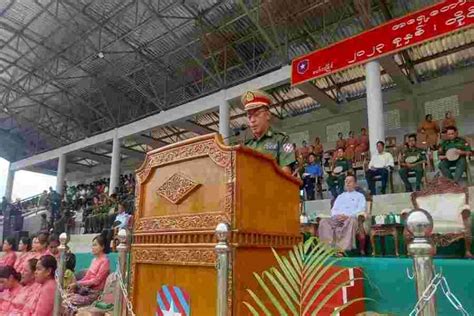 မော်လမြိုင်မြို့ပေါ် အရှေ့တောင်တိုင်း စစ်ဌာနချုပ် နှစ်ပတ်လည် အခမ်းအနားပွဲကို ဒရုန်းဖြင့် ဗုံးက