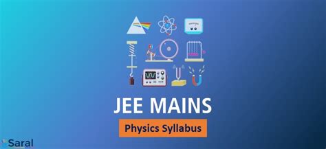 JEE Mains Physics Syllabus 2021 A Compilation Of All The Topics