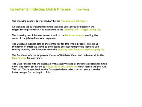 Database Indexing Framework Ppt