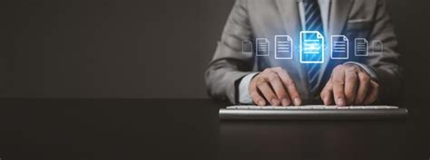 Premium Photo Digital Document File Management Document File Storage