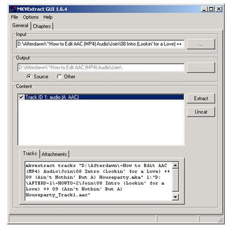 How To Edit AAC MP Audio Page Joining And Muxing AAC Audio In MKA Files AfterDawn