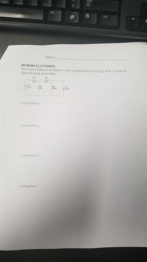 solved shift alt ctri name problem 4 12 points the