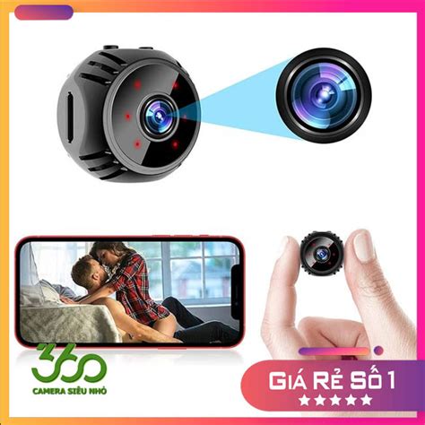 Camera Mini Siêu Nhỏ Wifi X10 Hd 1080p Camera Siêu Nhỏ 360