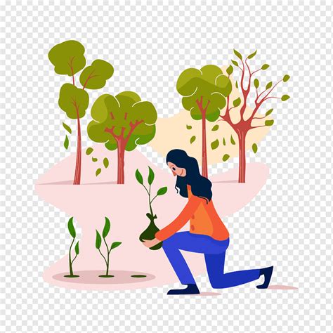 Plantar una ilustración de árbol png PNGWing