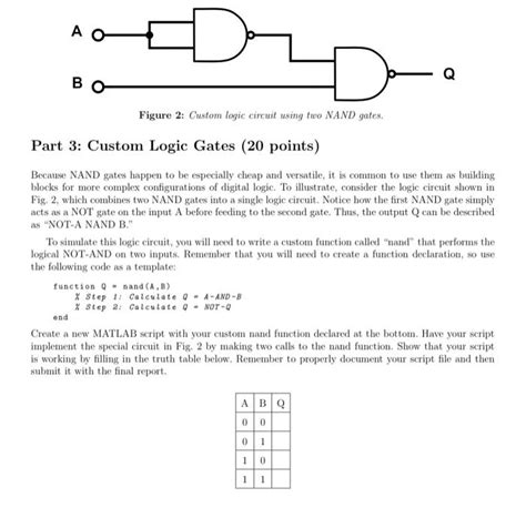 Solved Part Custom Logic Gates Points Because NAND Chegg Com