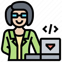 Avatar Coder Developer Programmer Woman Icon Download On Iconfinder
