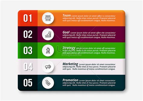 단계 또는 옵션이 있는 인포그래픽 비즈니스 일러스트 무료 다운로드 Lovepik