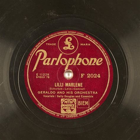 Lilli Marlene Geraldo And His Orchestra Free Download Borrow And