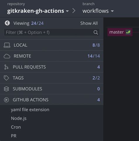 gitkraken git gui and gitkraken boards support github actions