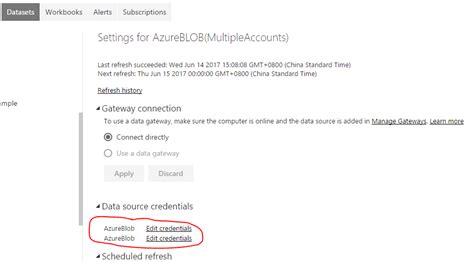 solved schedule refresh with multiple azure blobs microsoft fabric community