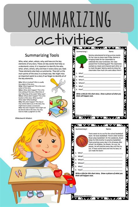 Summarizing Practice Worksheets Doucet Worksheet