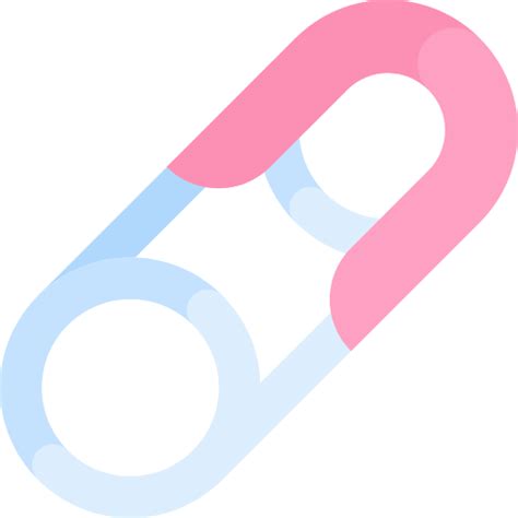Safety Pin Kawaii Flat Icon