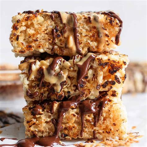 Toasted Rice Krispie Treats Fit Foodie Finds