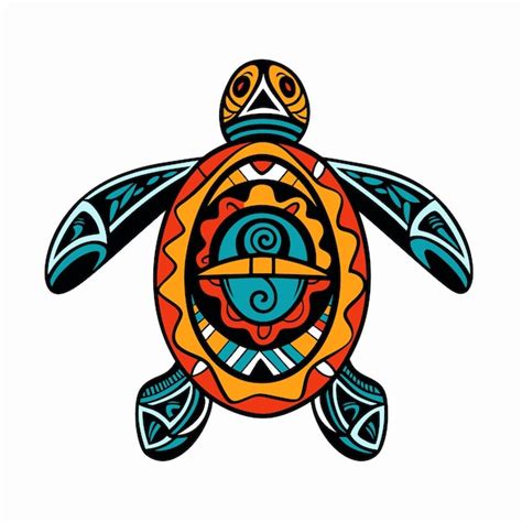 Premium Vector Tribal Design Of A Turtle