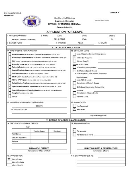 Form 6 Blank Pdf