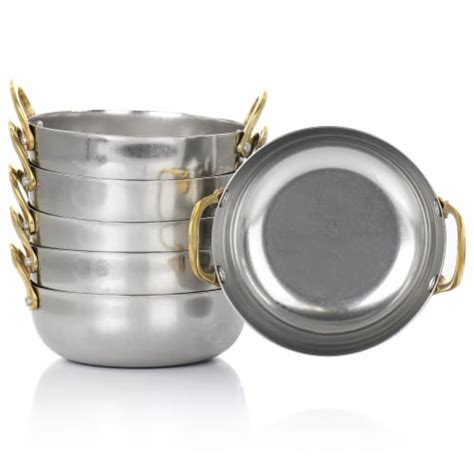 Martha Stewart 6 Piece Mini Vintage Circular Au Gratin Pan Set With Brass Handle One Size Kroger