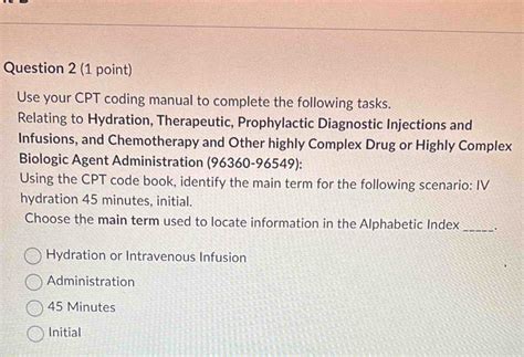 Solved Use Your Cpt Coding Manual To Complete The Following Tasks