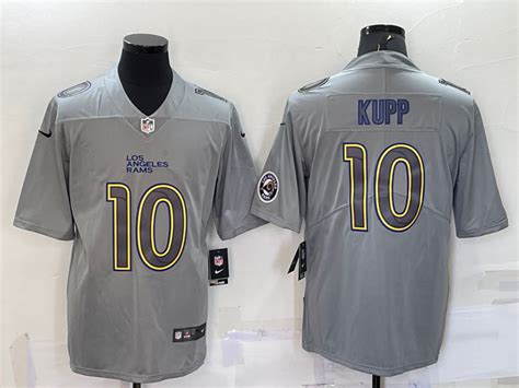 Mens Los Angeles Rams 10 Cooper Kupp Logo Grey Atmosphere Fashion
