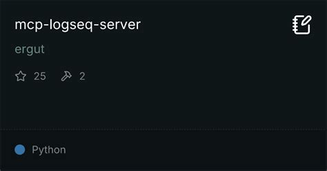 Mcp Server For Logseq Glama