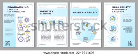 Choosing Right Programming Language Blue Gradient Stock Vector Royalty Free 2247911603