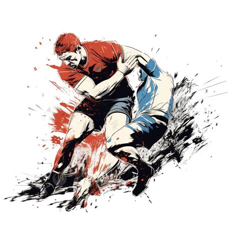 럭비 선수 태클 그리기 럭비 플레이어 스포츠 Png 일러스트 및 이미지 에 대한 무료 다운로드 Pngtree