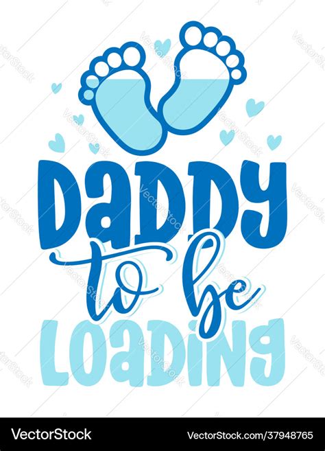 Daddy To Be Loading Pregnant Royalty Free Vector Image
