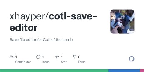 GitHub Xhayper Cotl Save Editor Save File Editor For Cult Of The Lamb