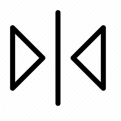 flip horizontal mirror transform align orientation direction icon