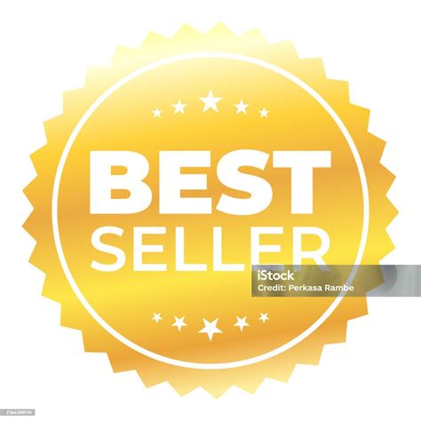 베스트 셀러 배지 아이콘은 투명한 배경에 고립되어 있습니다 스티커 베스트 셀러 세트 골드 베스트 셀러 제품에 대한 골드로 격리 된 프리미엄 품질 가격에 대한 스톡 벡터 아트